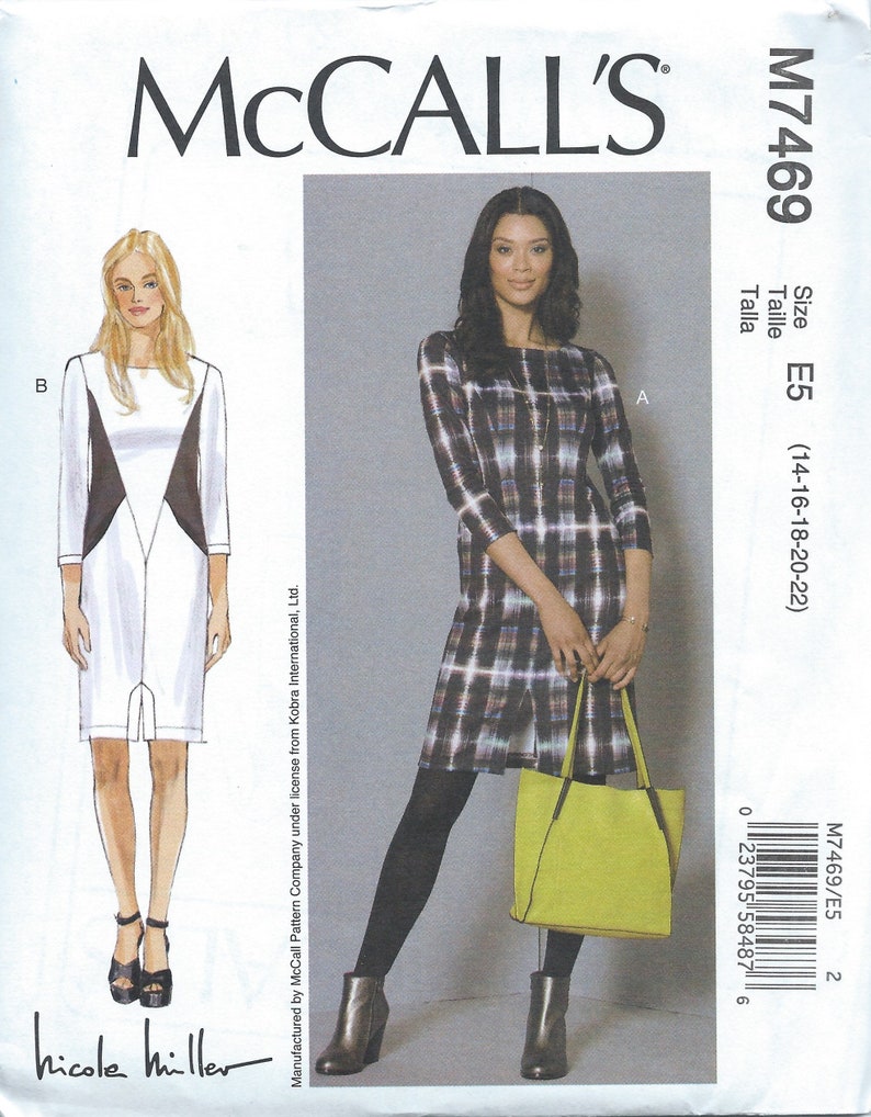 UNCUT Misses' Dress Sewing Pattern McCall's 7469 Size | Etsy