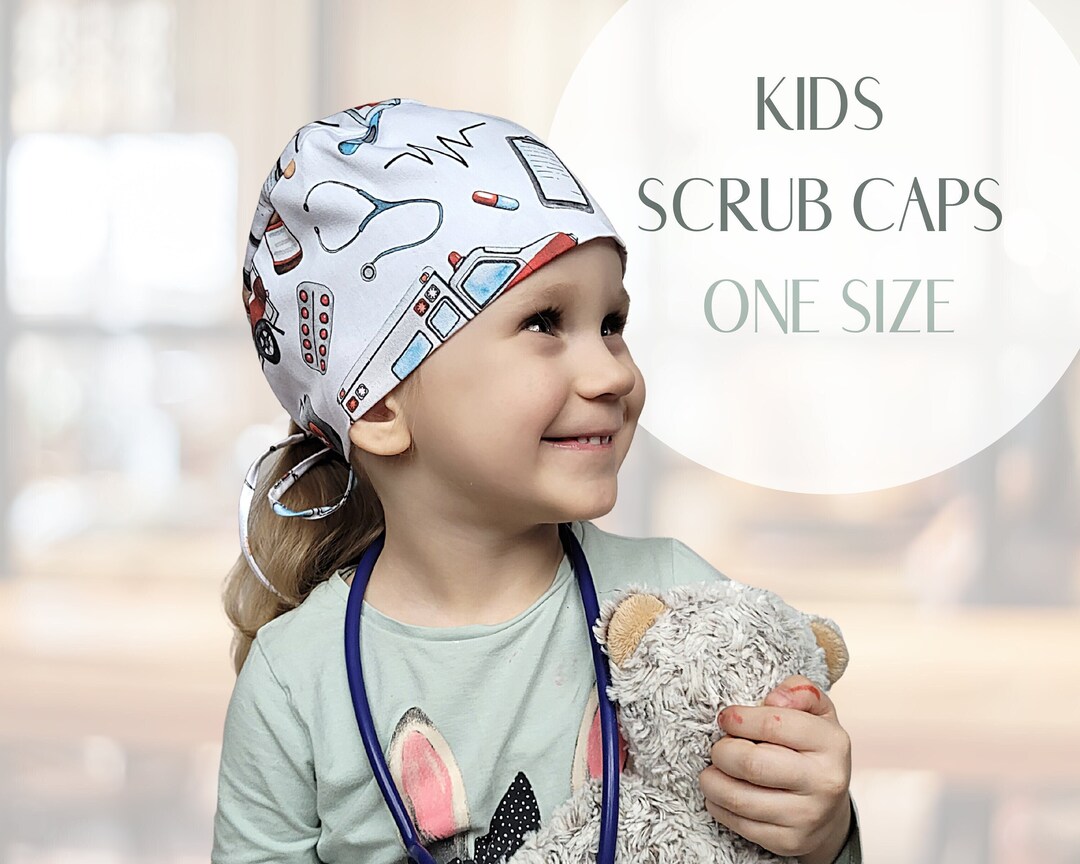 Scrub Cap for Kids Scrubs Nurse Doctor Costume Role Play Gift for Nurse ...