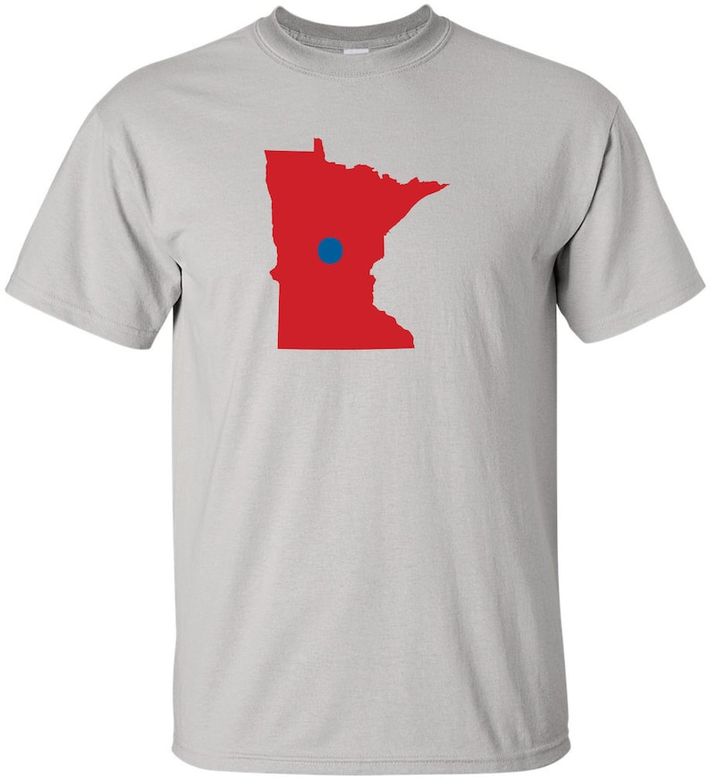 Minnesota Blue Dot Red State Funny Political T-shirt - Etsy