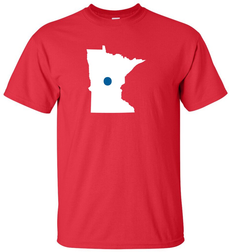 Minnesota Blue Dot Red State Funny Political T-shirt - Etsy