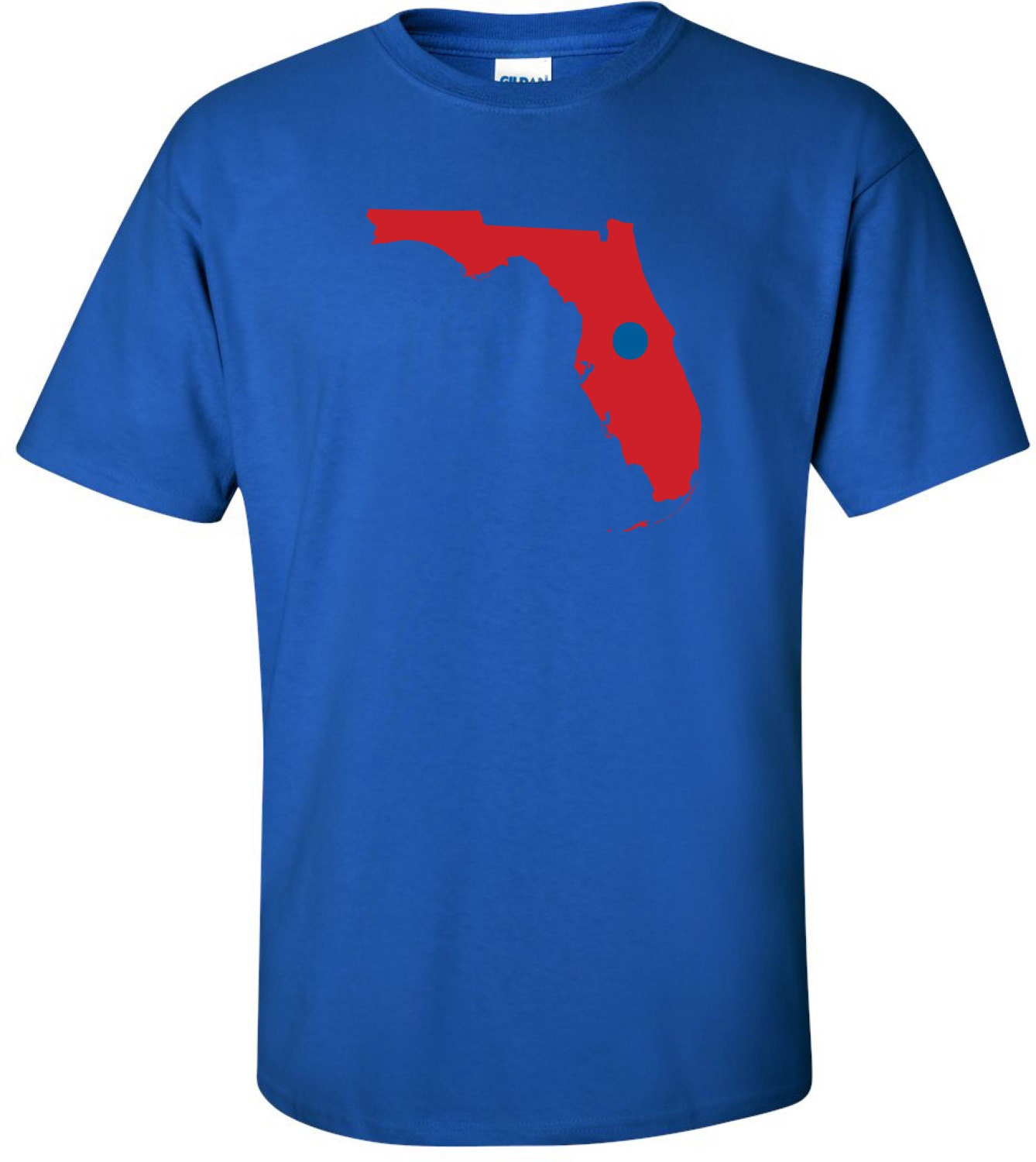Florida Blue Dot Red State divertida camiseta política - Etsy España