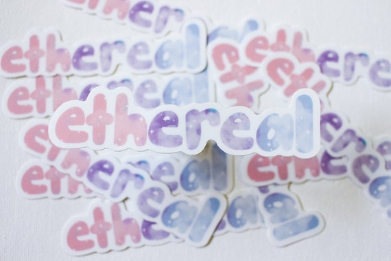 Ethereal Die-cut Sticker Aesthetic Vinyl Sticker for - Etsy