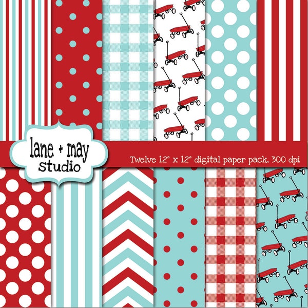 Little Red Wagon - Etsy