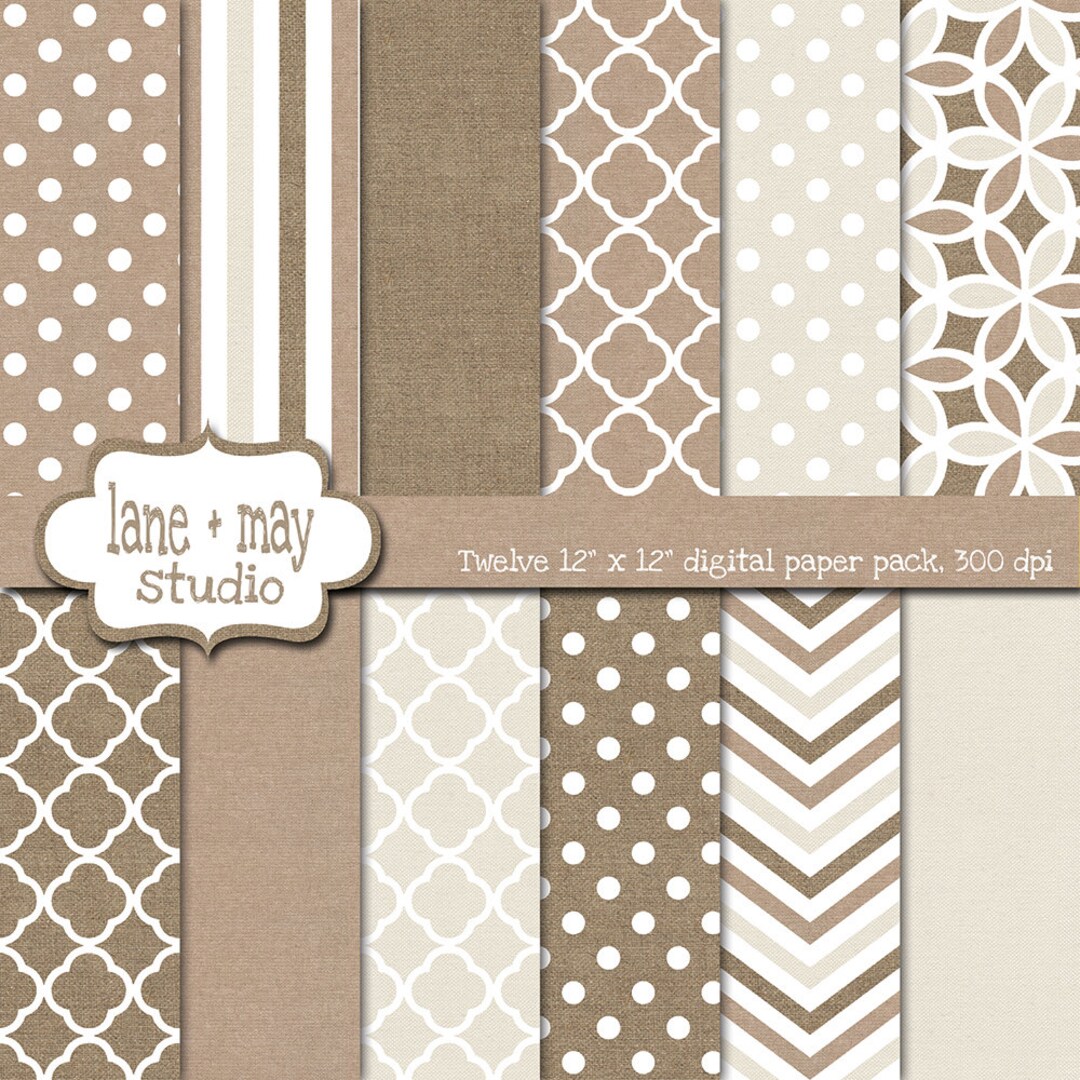 Burlap Digital Patterns - Scrapbook Papers - INSTANT DOWNLOAD - Etsy