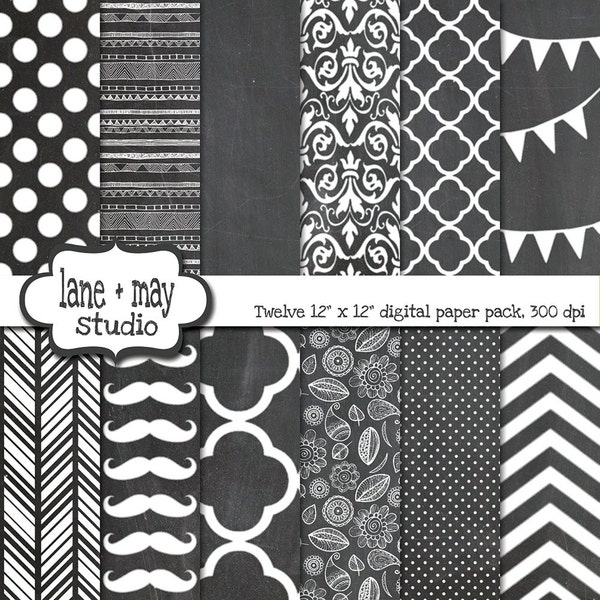 Chalkboard Pattern - Etsy