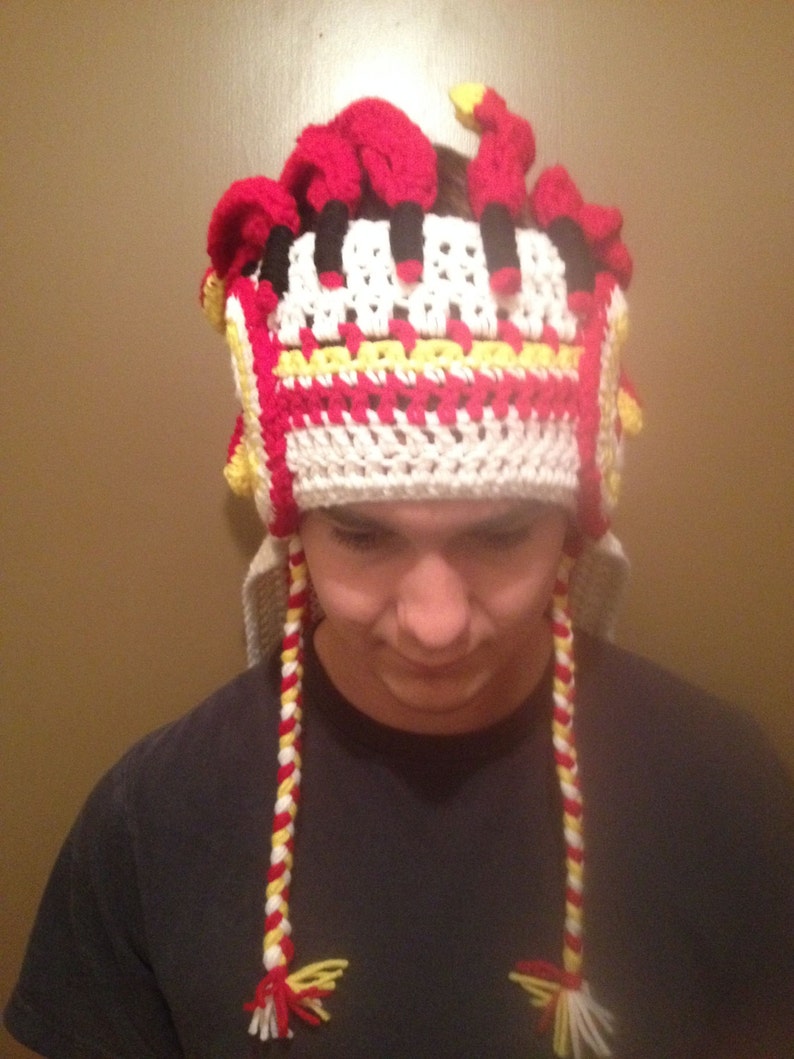 Kansas City Chiefs Crocheted Headdress! - Etsy