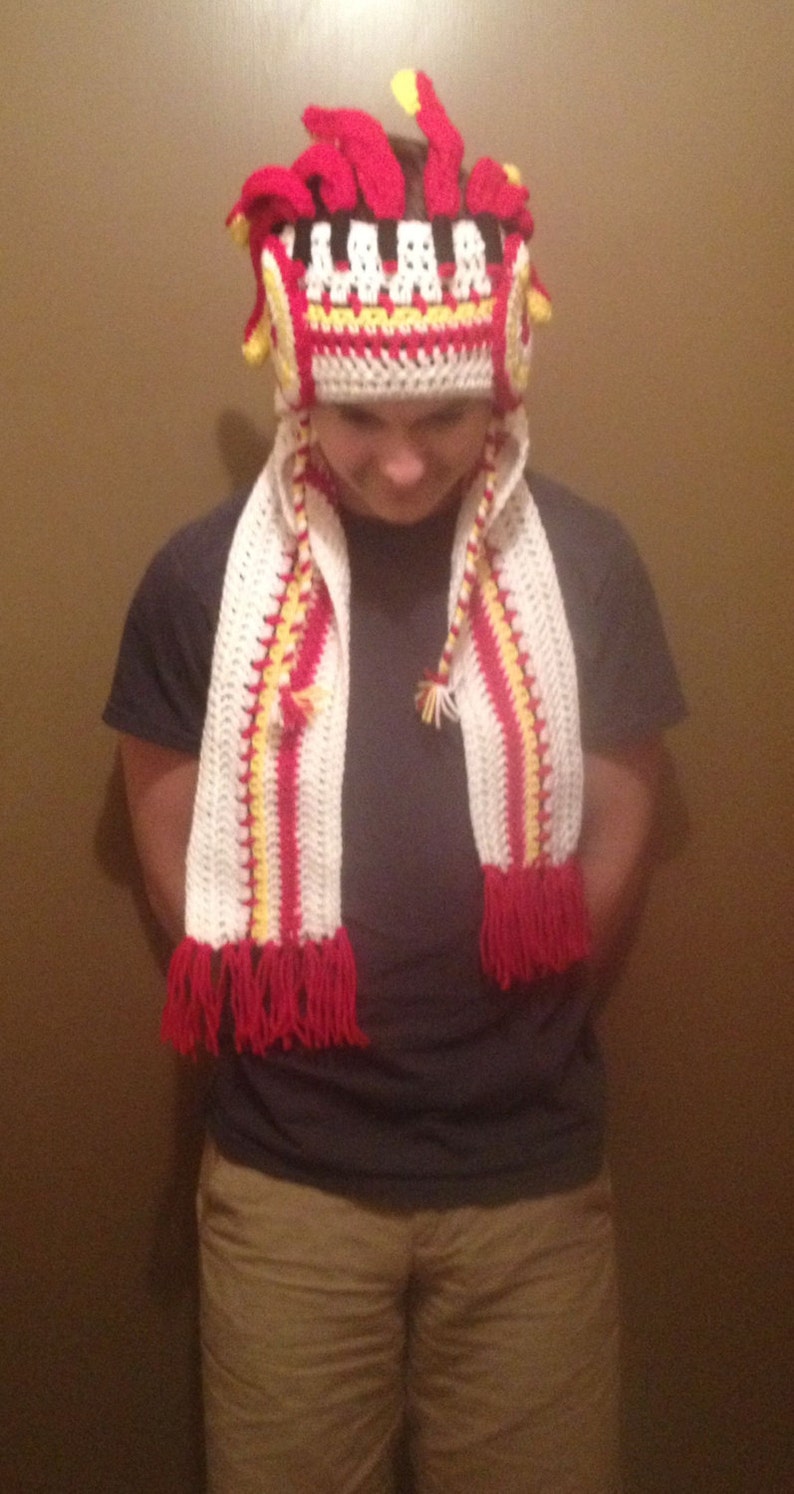 Kansas City Chiefs Crocheted Headdress! - Etsy