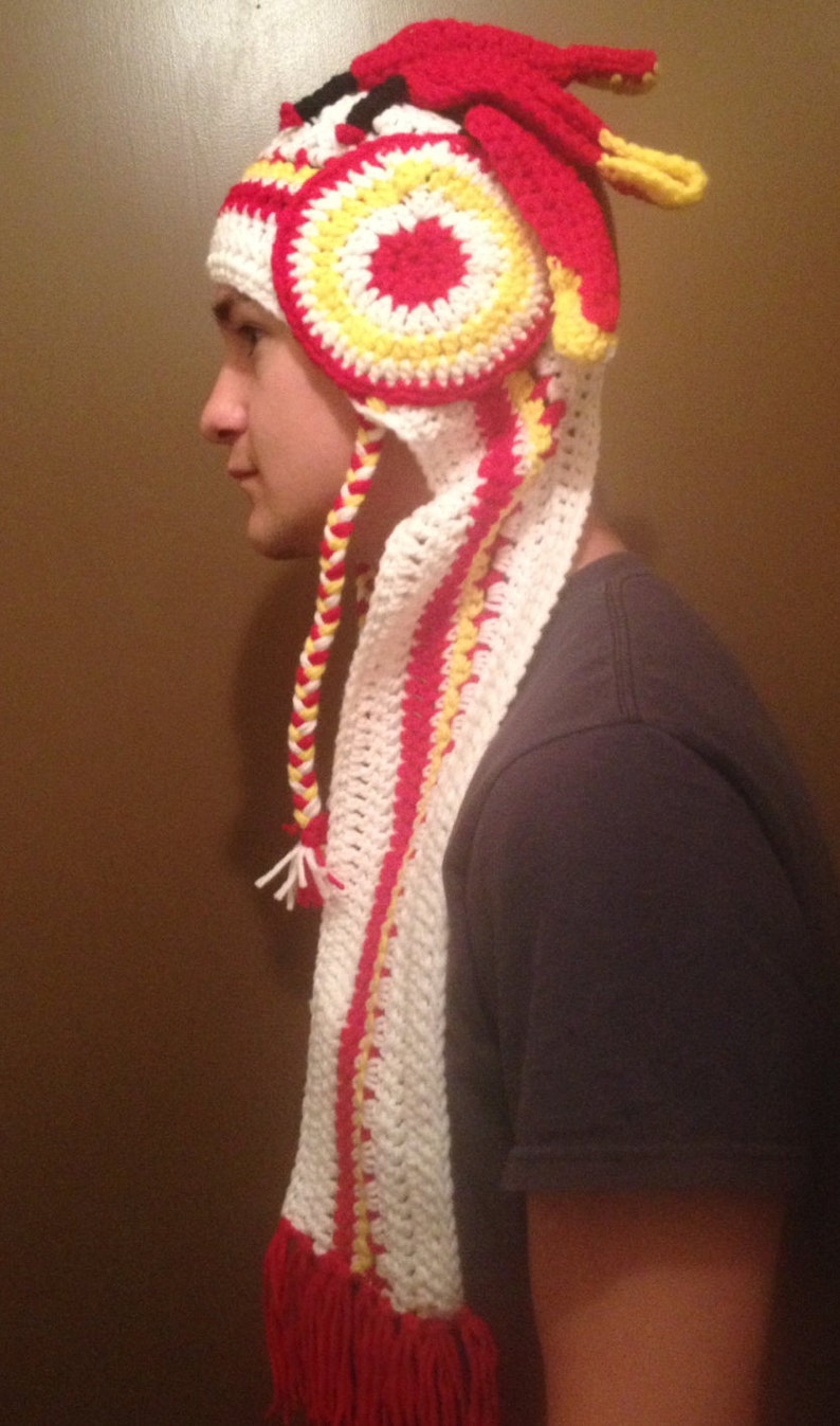 Kansas City Chiefs Crocheted Headdress! - Etsy