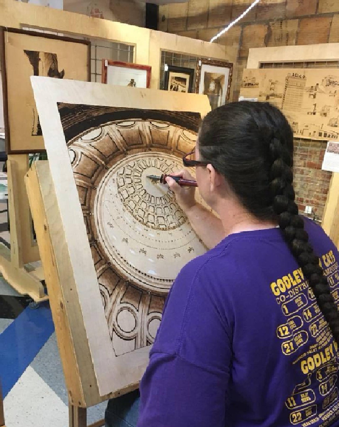 Pyrography on Paper Bridge in Spain Bridge to the Future - Etsy