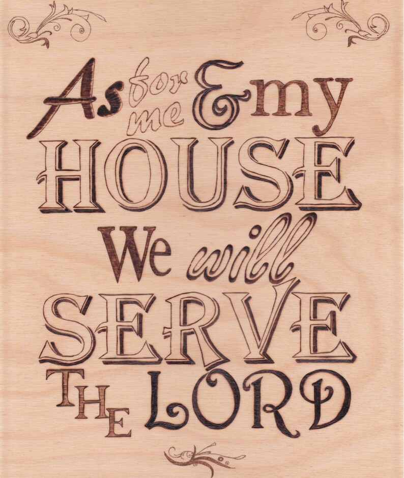 Custom Wood Burn Pyrography of Your Favorite Scripture 1 - Etsy