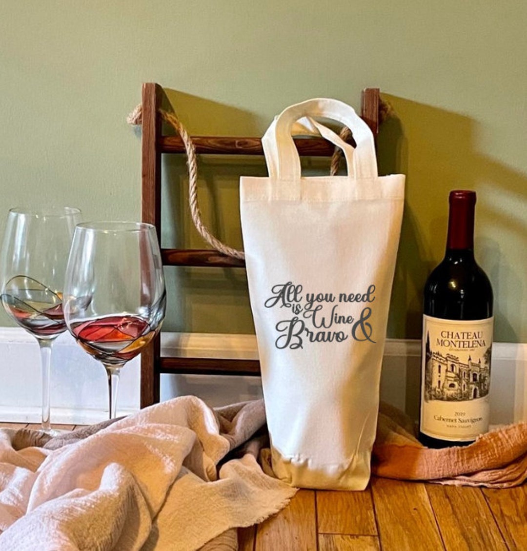 All You Need is Wine & Bravo Wine Gift Bag for Bravo Fans, Christmas ...