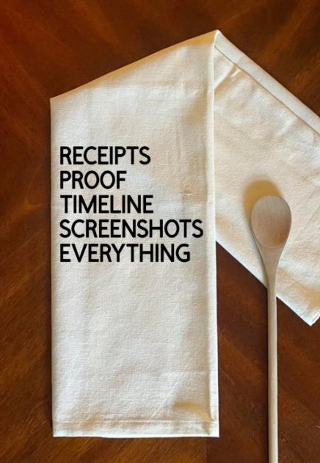 RHOSLC Receipts Proof Timeline Funny Kitchen Towel, Real Housewives ...
