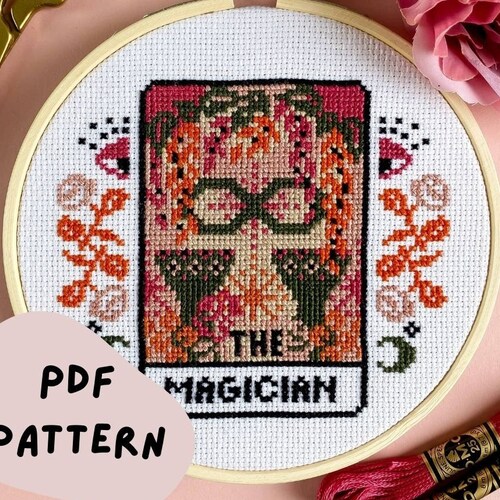 DIGITAL PATTERN the Lovers Tarot Card Modern Cross Stitch - Etsy