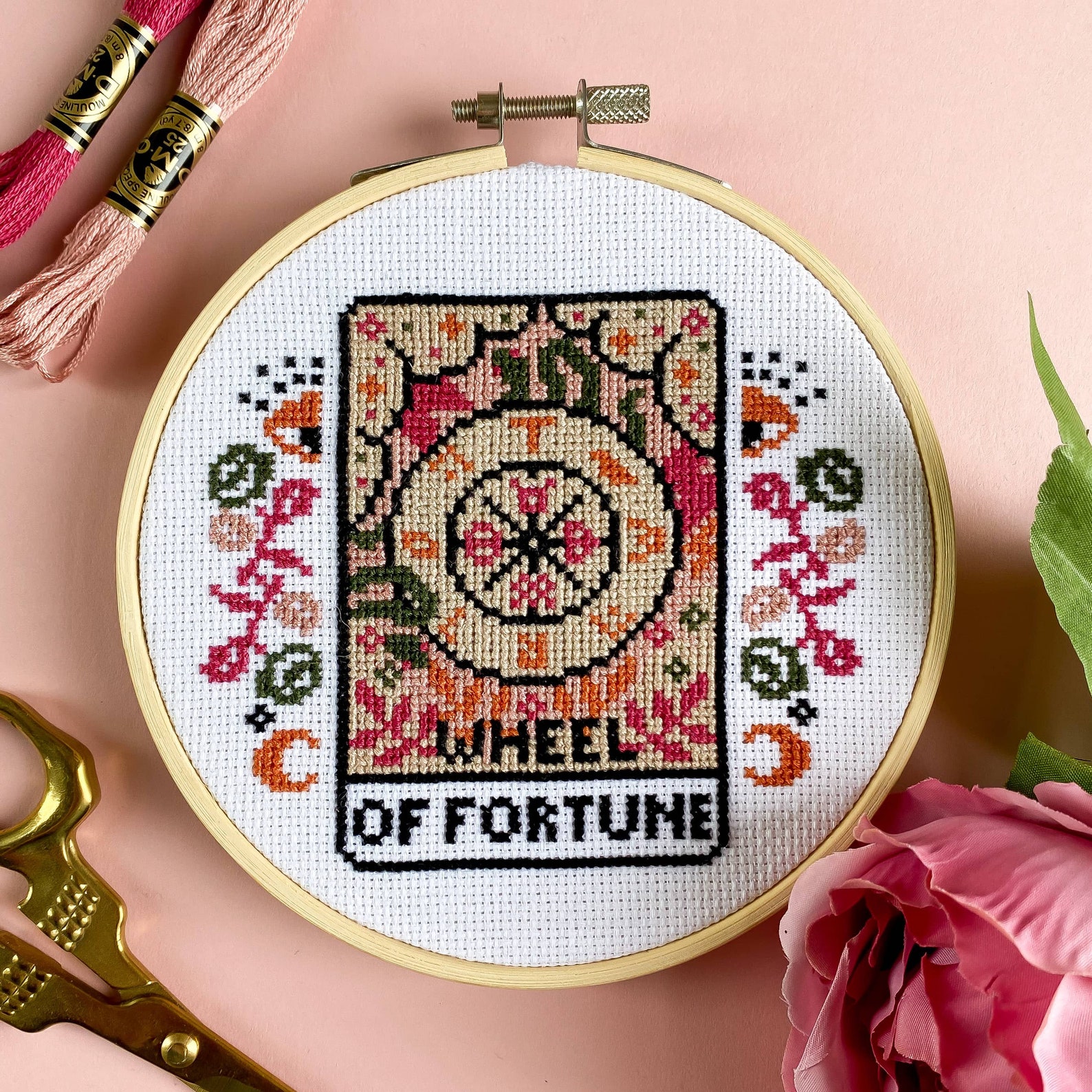 DIGITAL PATTERN 'the Wheel of Fortune' Tarot Card - Etsy