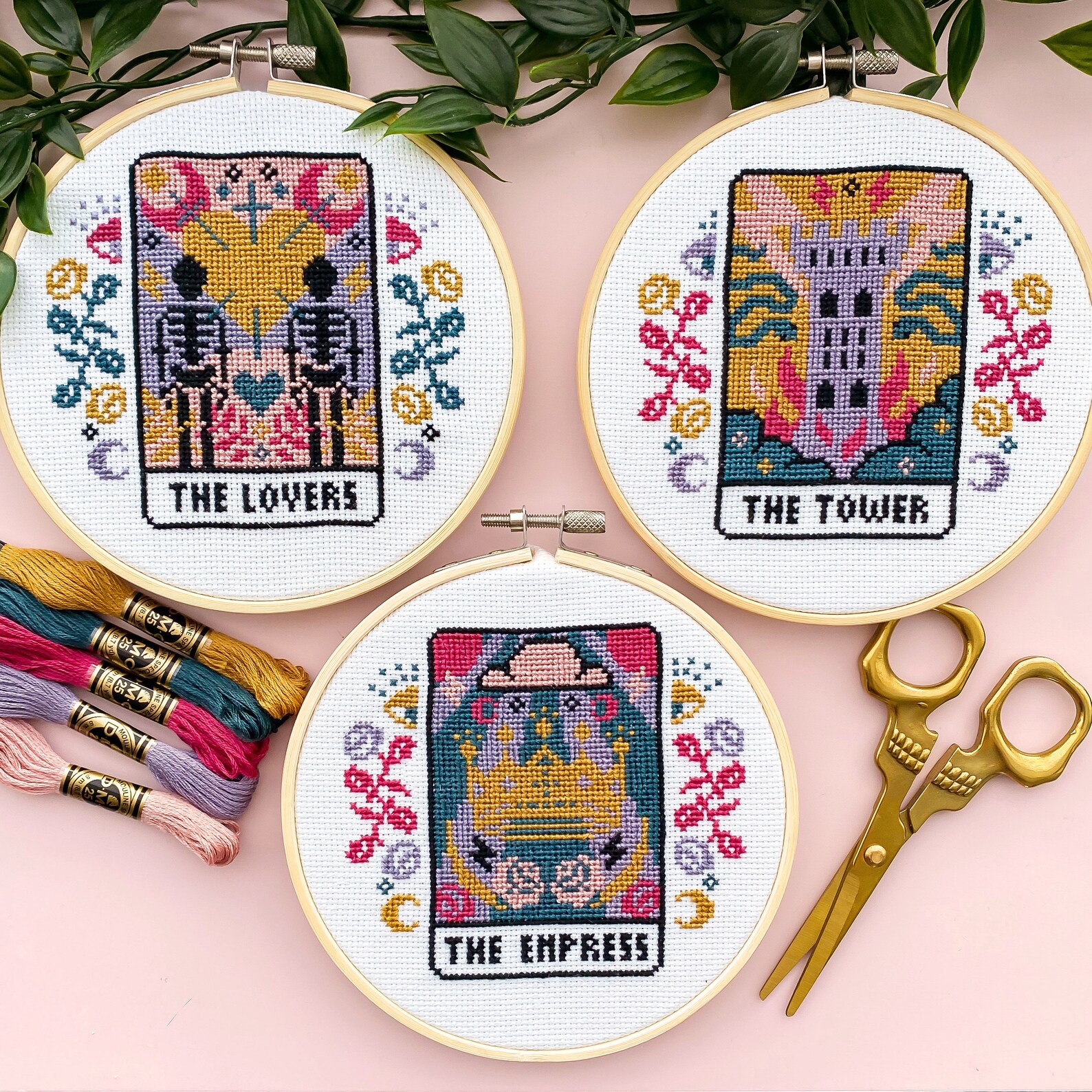 DIGITAL PATTERN the Lovers Tarot Card Modern Cross Stitch - Etsy