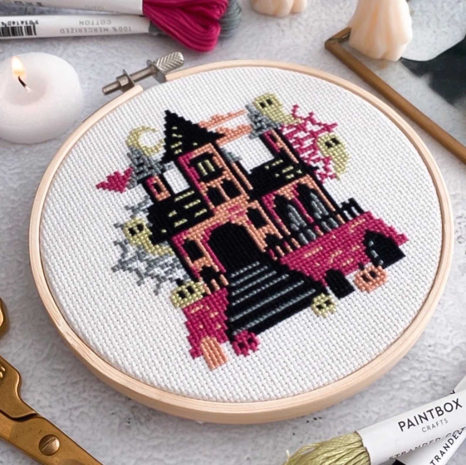 DIGITAL PATTERN Haunted Mansion Halloween Design Spooky - Etsy