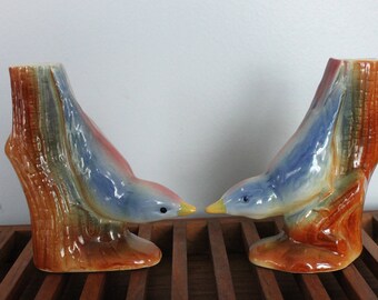 Blue Bird Vase - Etsy