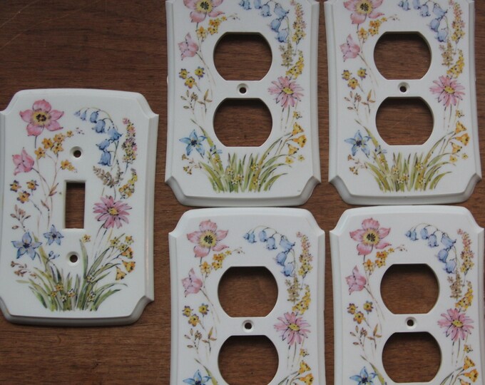 CHOICE! Adorable Floral Switch Plate Light Switch or Outlet Cover ...