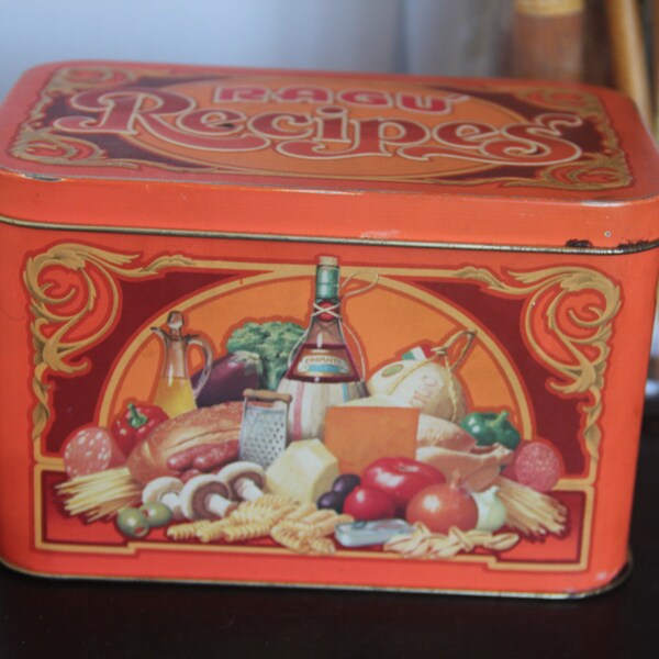 Metal Recipe Box - Etsy