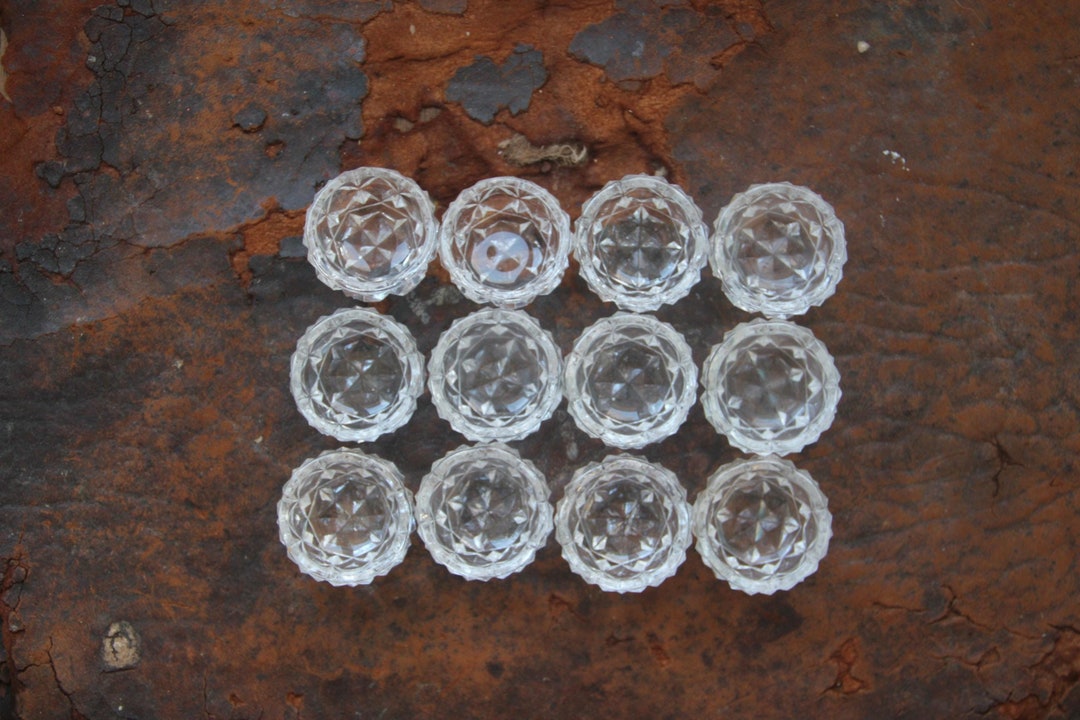 12 Vintage Round Crystal Salt Cellars, 1.5, 12 Vintage Salt Cellars ...