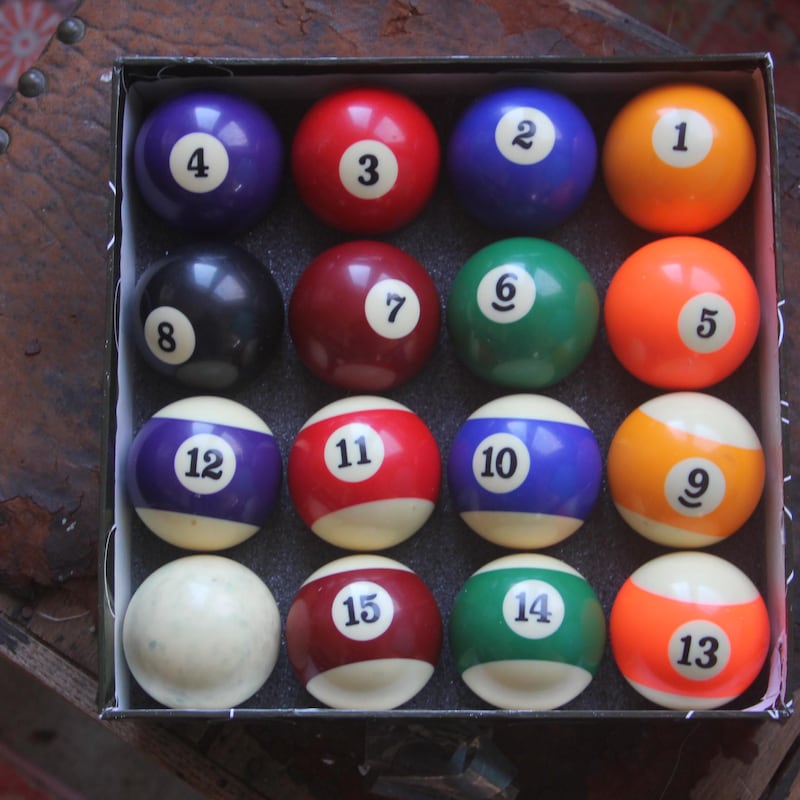 Vintage Pool Balls - Etsy