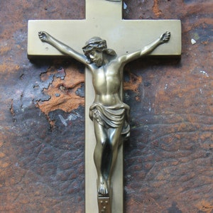 Vintage Crucifix by Parsons, Vintage Cross Wall Art, 1950s Crucifix ...