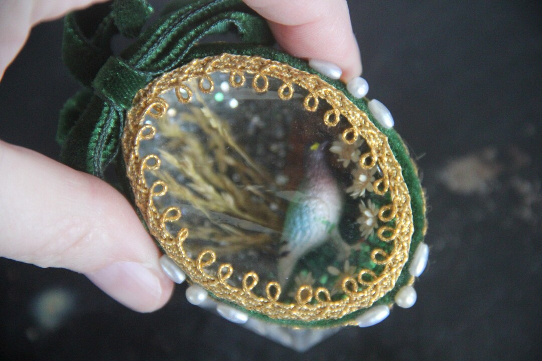 Vintage Real Egg Shell Diorama by Ms Ann Herb, Vintage Handmade Easter ...