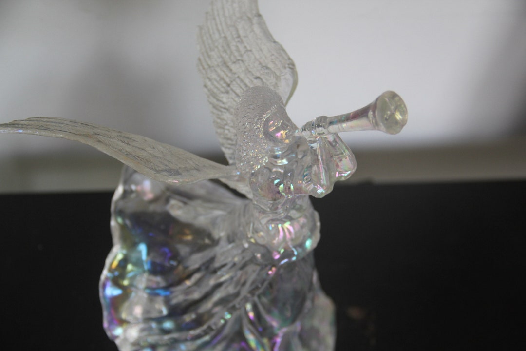 Beautiful Large Rainbow Prismatic Lucite 10 Angel, Vintage Hard Plastic ...