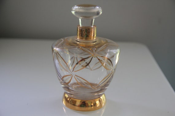 Antique perfume bottle, hand numbered, hand painted g… - Gem