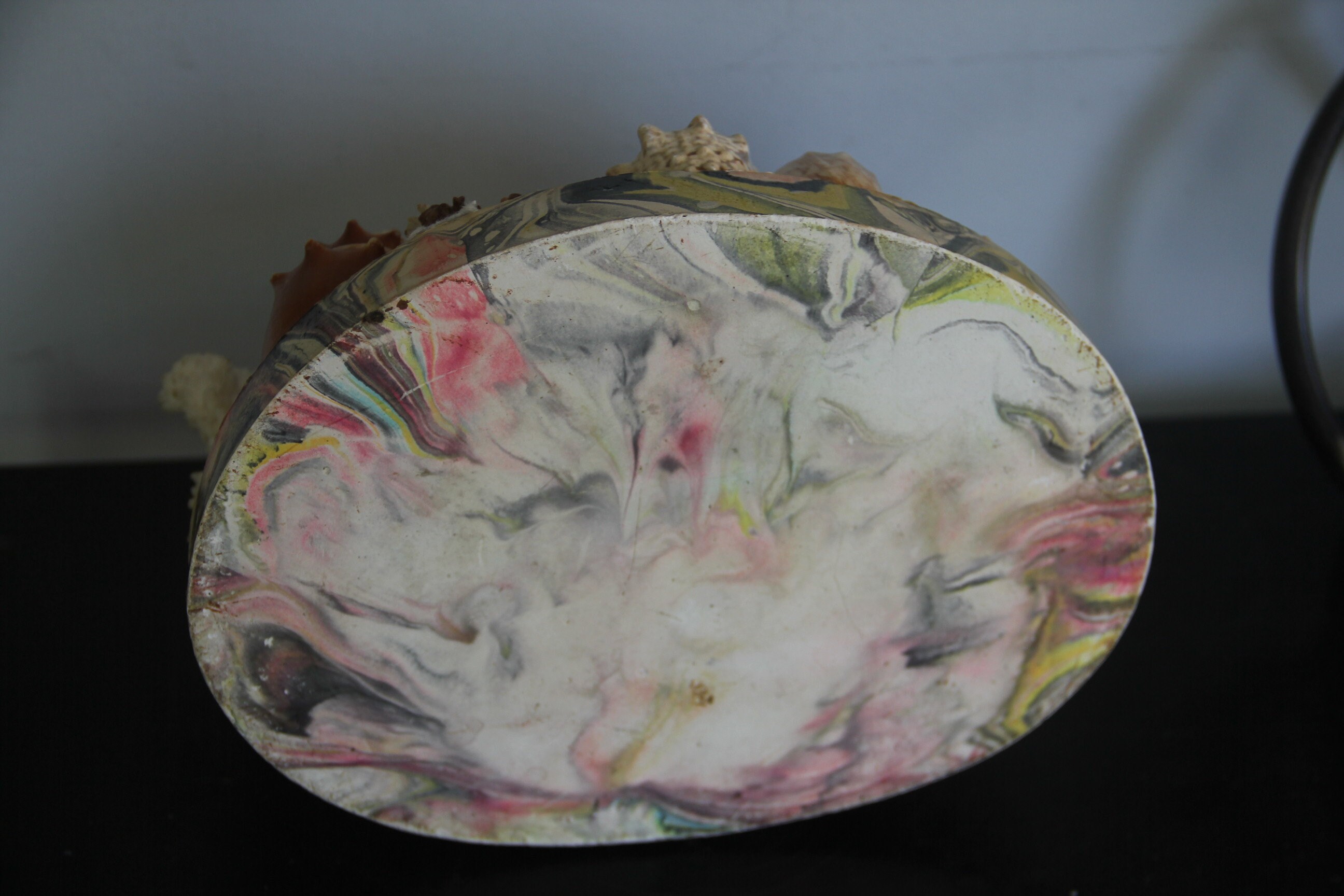 Vintage Seashell Art Vintage Shell Art in Plaster Vintage | Etsy