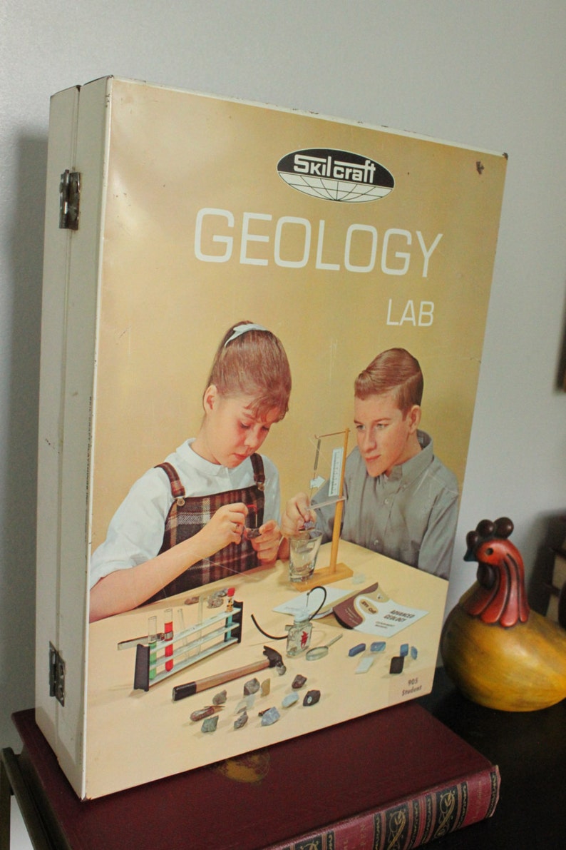 Vintage 1969 Skilcraft EXPLORING GEOLOGY Science Kit Lab Metal | Etsy