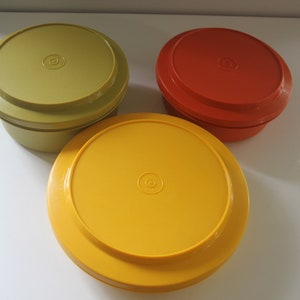Vintage Tupperware Serve and Store Set, 1336/ 1252/1253, 6 Pieces, 3 ...