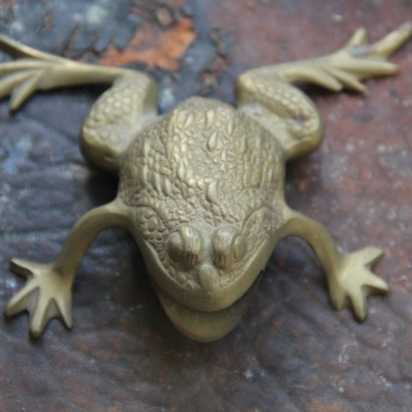 Brass Frog - Etsy