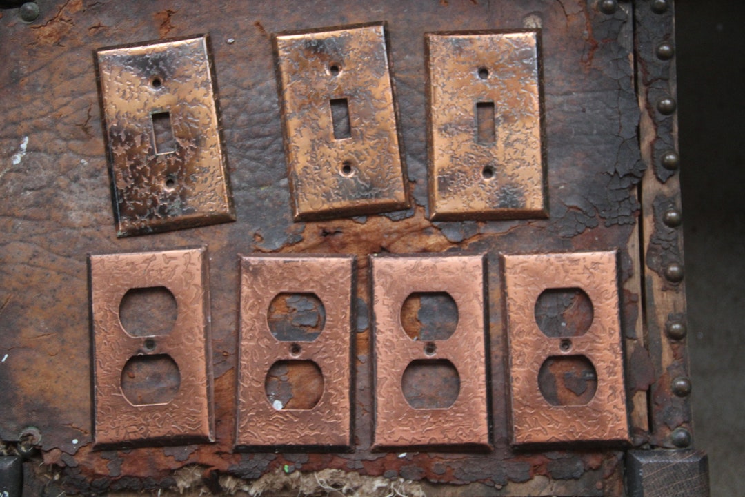 CHOICE! Vintage Copper Outlet Cover or Lightswitch Cover, Vintage ...