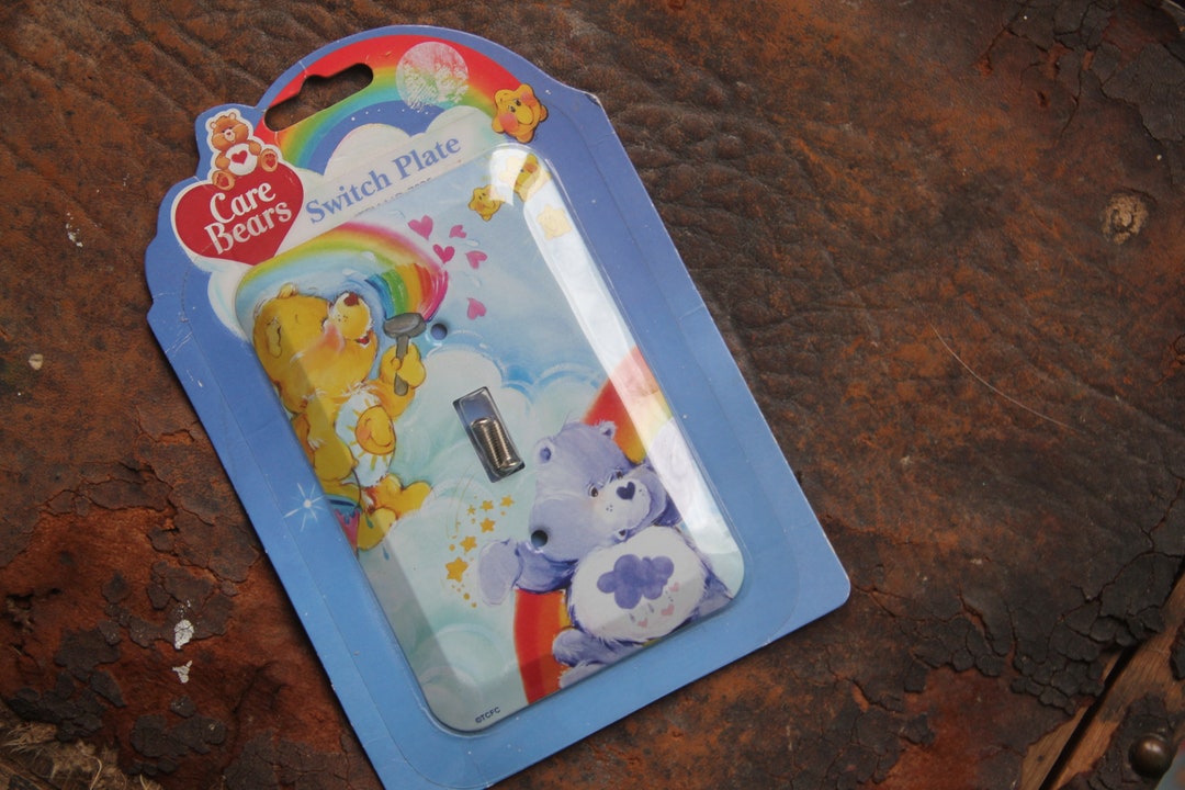 NOS Care Bears Light Switch Cover, Vintage Care Bear Decor, Vintage ...