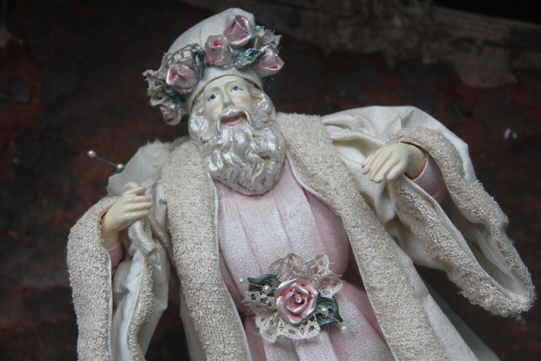 Vintage Santa Claus Tree Topper, Vintage Silverstri Santa Tree Topper ...