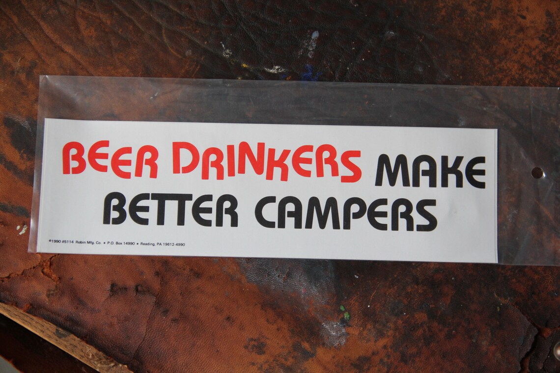 Vintage Bumper Sticker New Old Stock beer Drinkers Make - Etsy