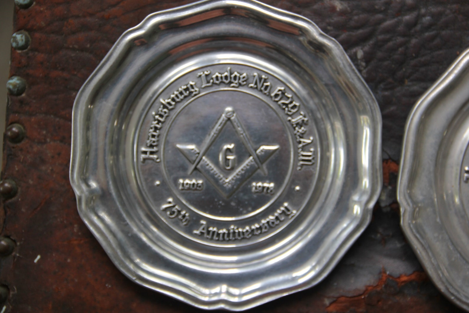 1978 Freemason Plate vintage Masons Plate 75th - Etsy
