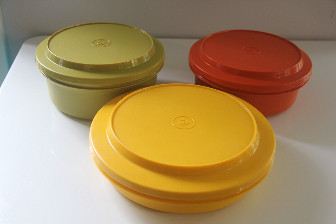 Vintage Tupperware Serve and Store Set, 1336/ 1252/1253, 6 Pieces, 3 ...