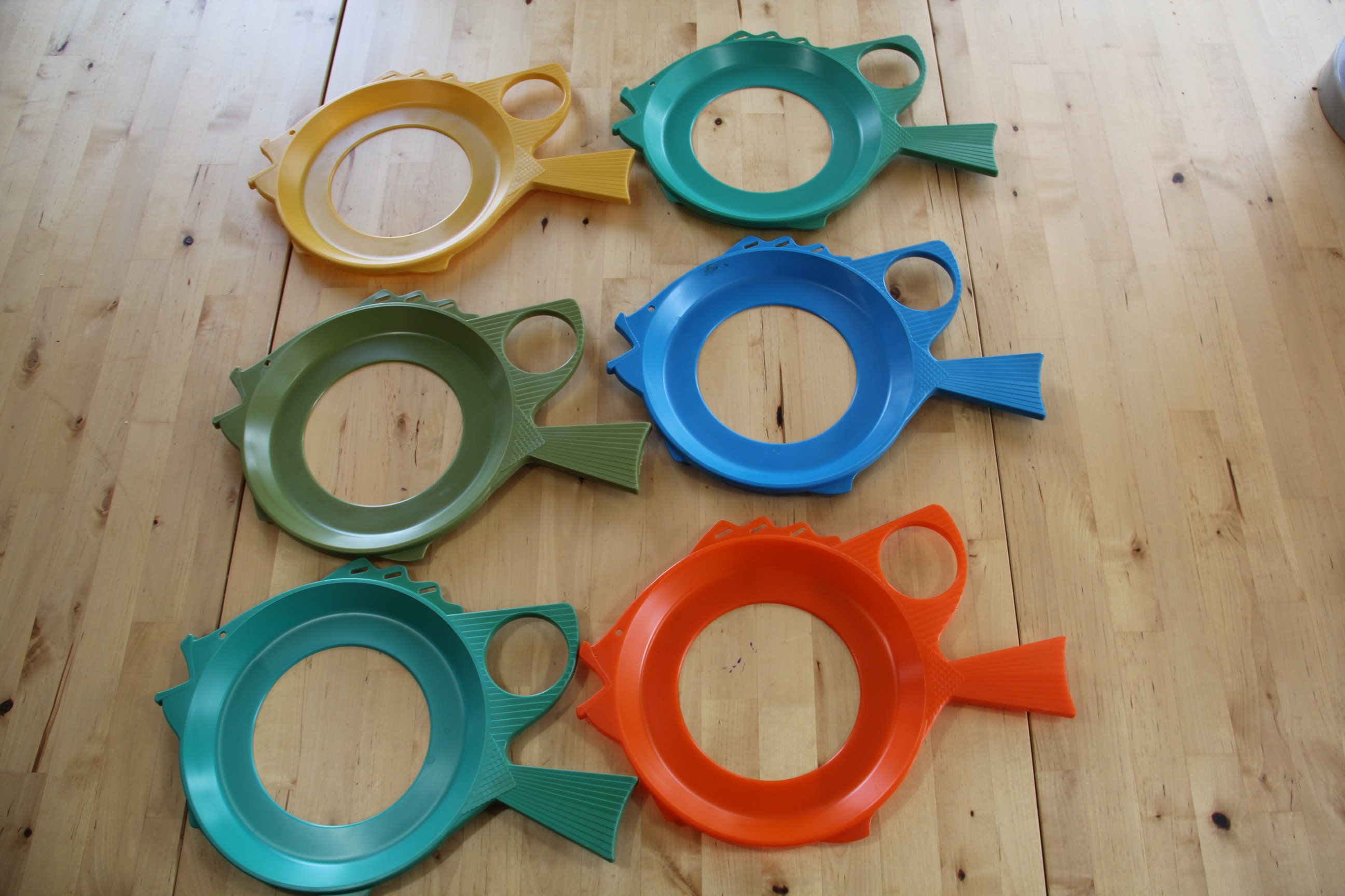 Dining & Serving Stackable Marbled Glamping Plate-Mate Lightweight ...