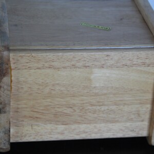 Vintage Wooden Recipe Box Open Top Recipe Box Solid Wood - Etsy