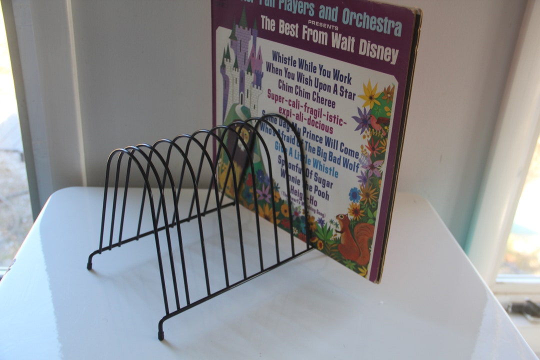 Vintage Vinyl Record Holder, Atomic Album Holder, Album Organizer ...