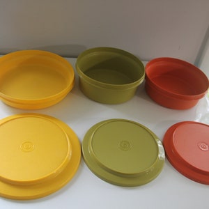 Vintage Tupperware Serve and Store Set, 1336/ 1252/1253, 6 Pieces, 3 ...