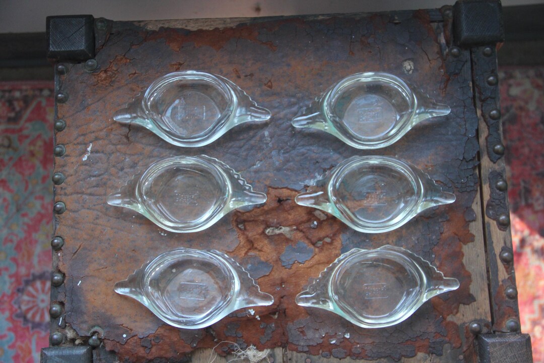 6 Vintage GREAT Crab Dishes, Imperial Crab Glasbake Baking Dishes ...