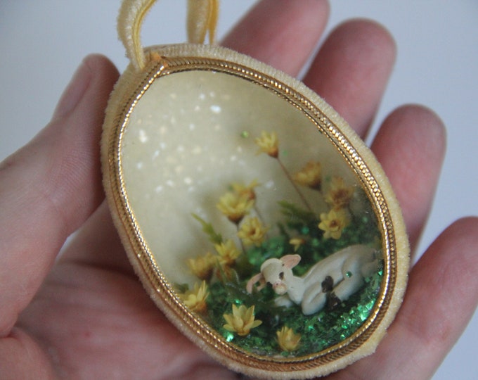 Vintage Real Egg Shell Diorama by Ms Ann Herb, Little LAMB, Vintage ...