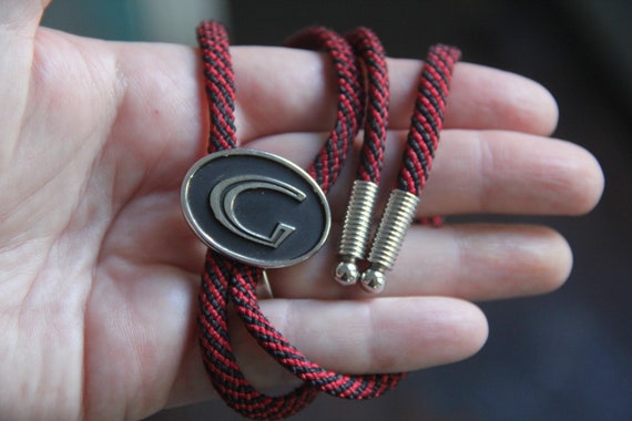 Rockabilly/ 1980-90s bolo tie, vintage bolo tie lette… - Gem