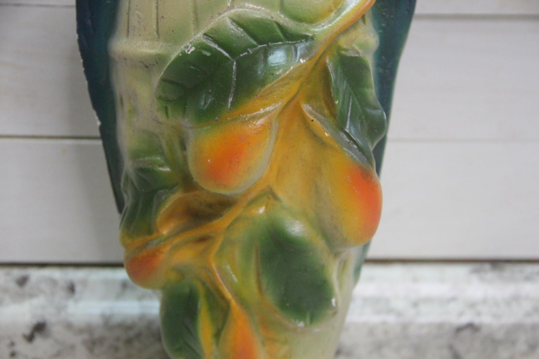 RARE & Sweet! Vintage Carnival Prize Chalkware Vase, Vintage 1920s to ...
