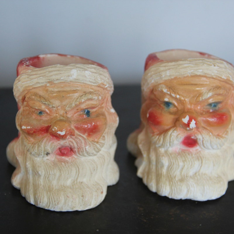 Chalkware Santa - Etsy