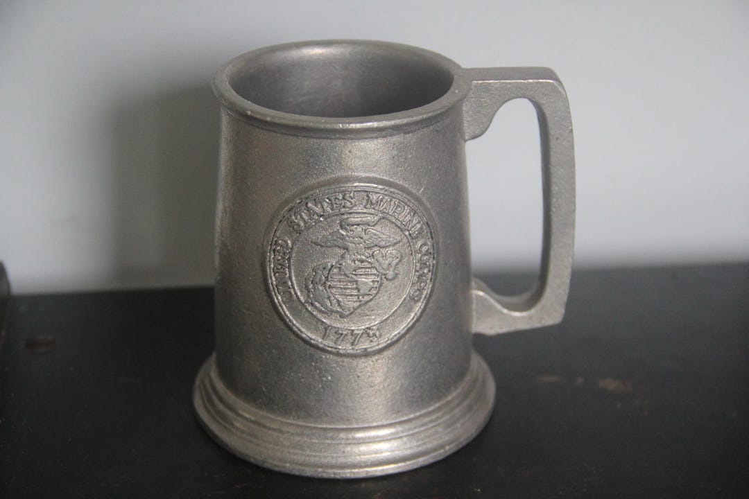 Vintage Pewter USMC United States Marine Corps Stein - Etsy