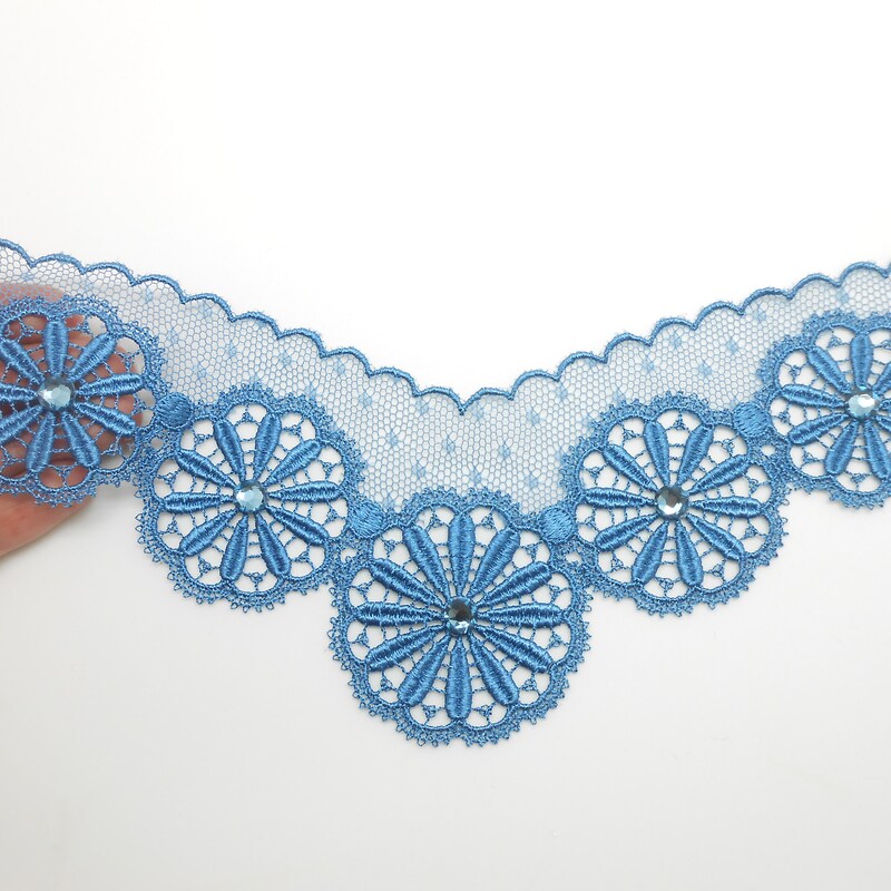 Rhinestone Fishnet Fabric - Etsy